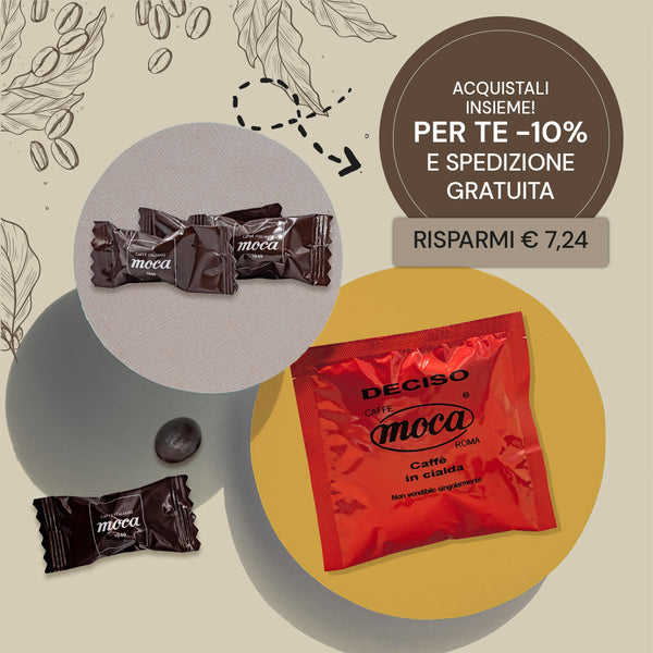 Caffè Moca, espresso italiano in capsule e cialde
