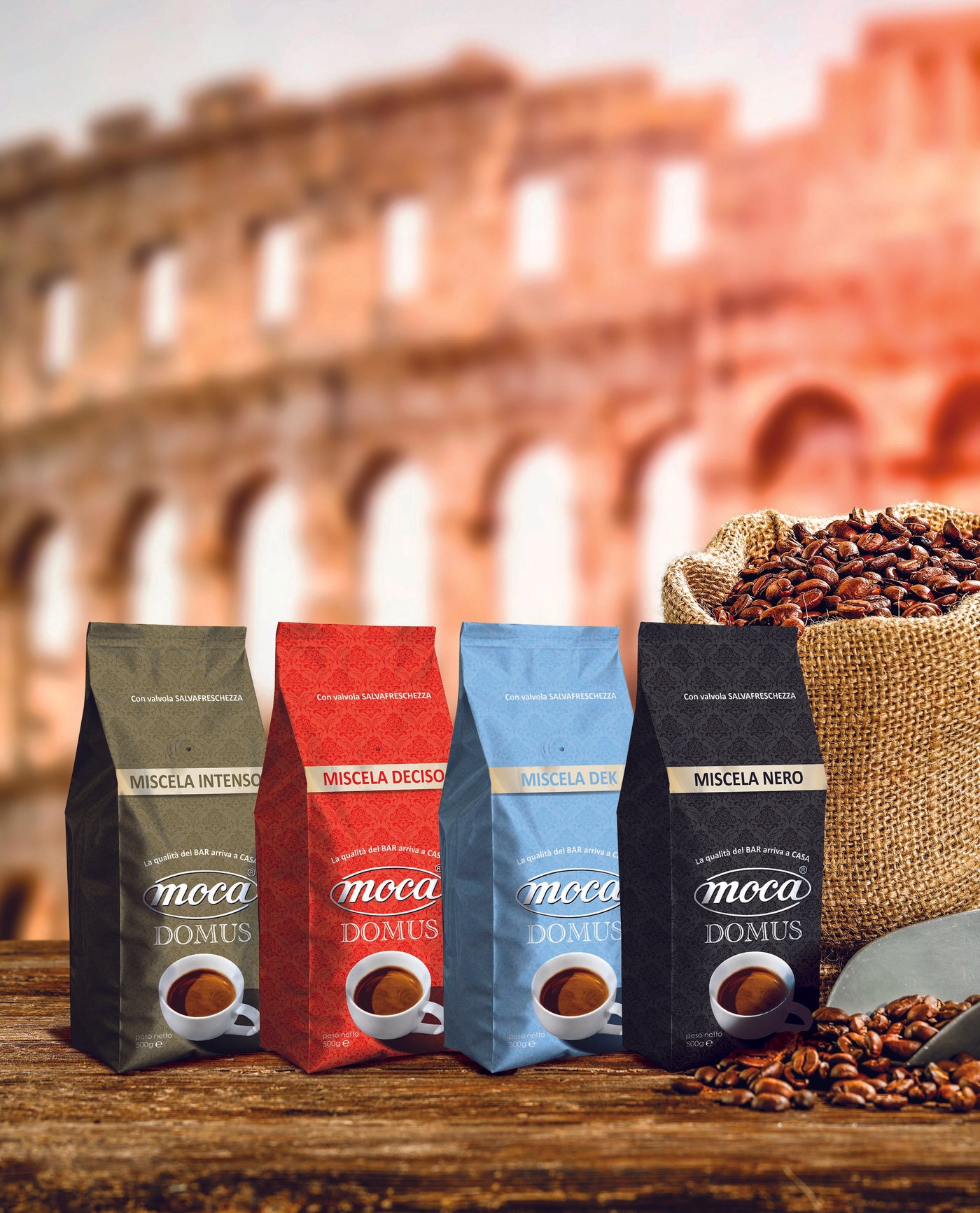 Caffè Moca, espresso italiano in capsule e cialde