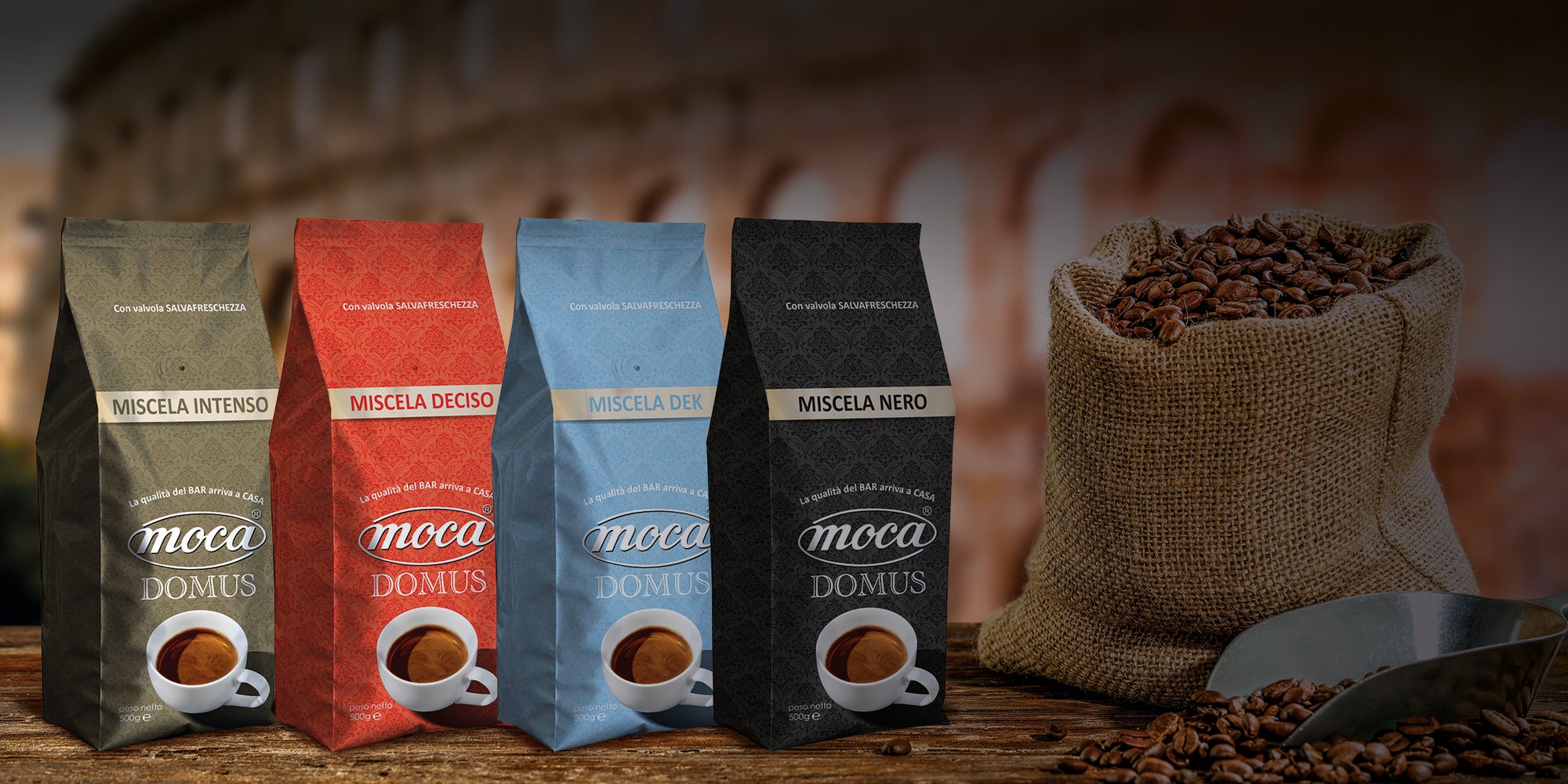 Caffè Moca, espresso italiano in capsule e cialde