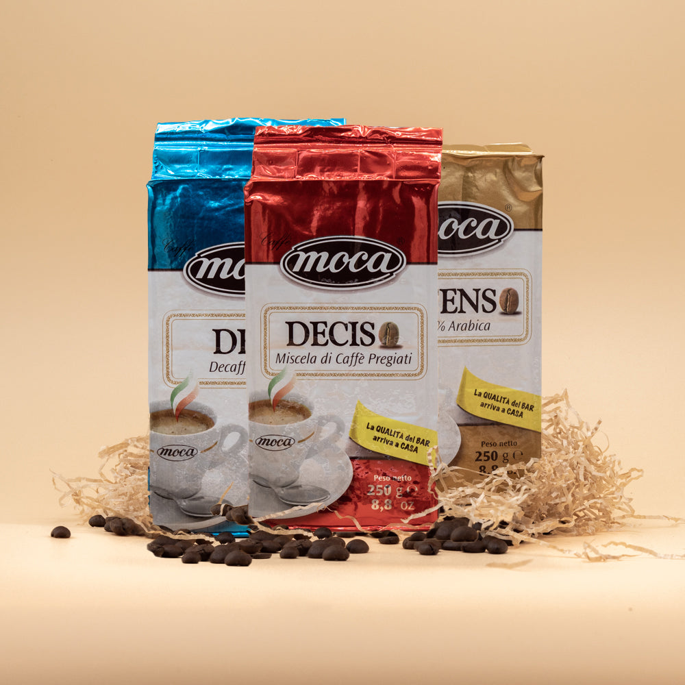 Caffè Moca, espresso italiano in capsule e cialde